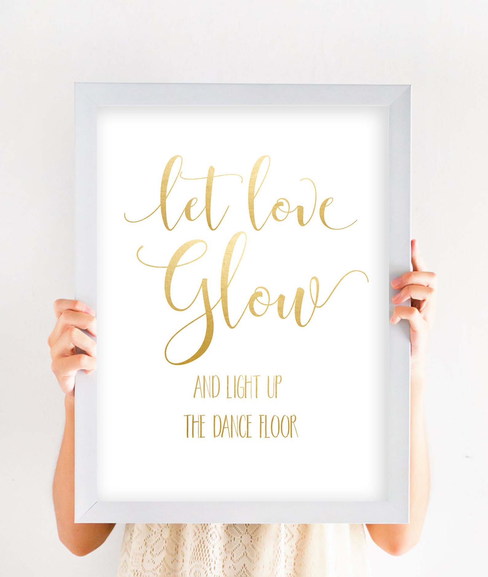 Let Love Glow Stick Sign Glowstick Sign Wedding Glow Sticks | Etsy