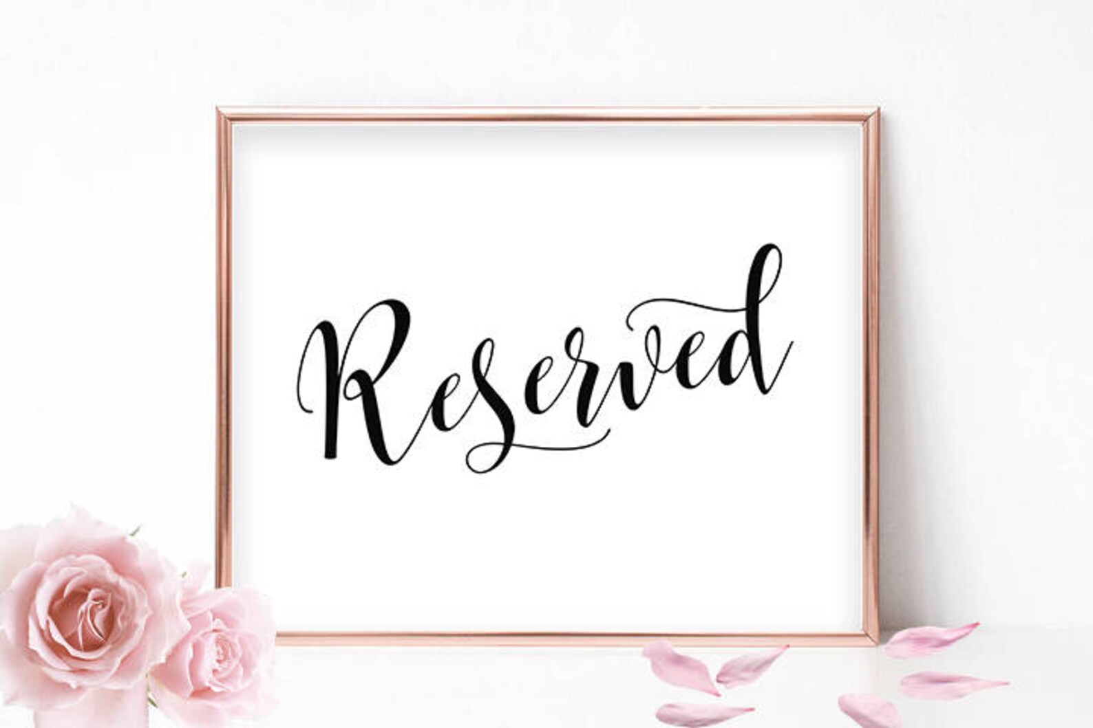Printable Reserved Wedding Table Sign (digital Download) - Etsy