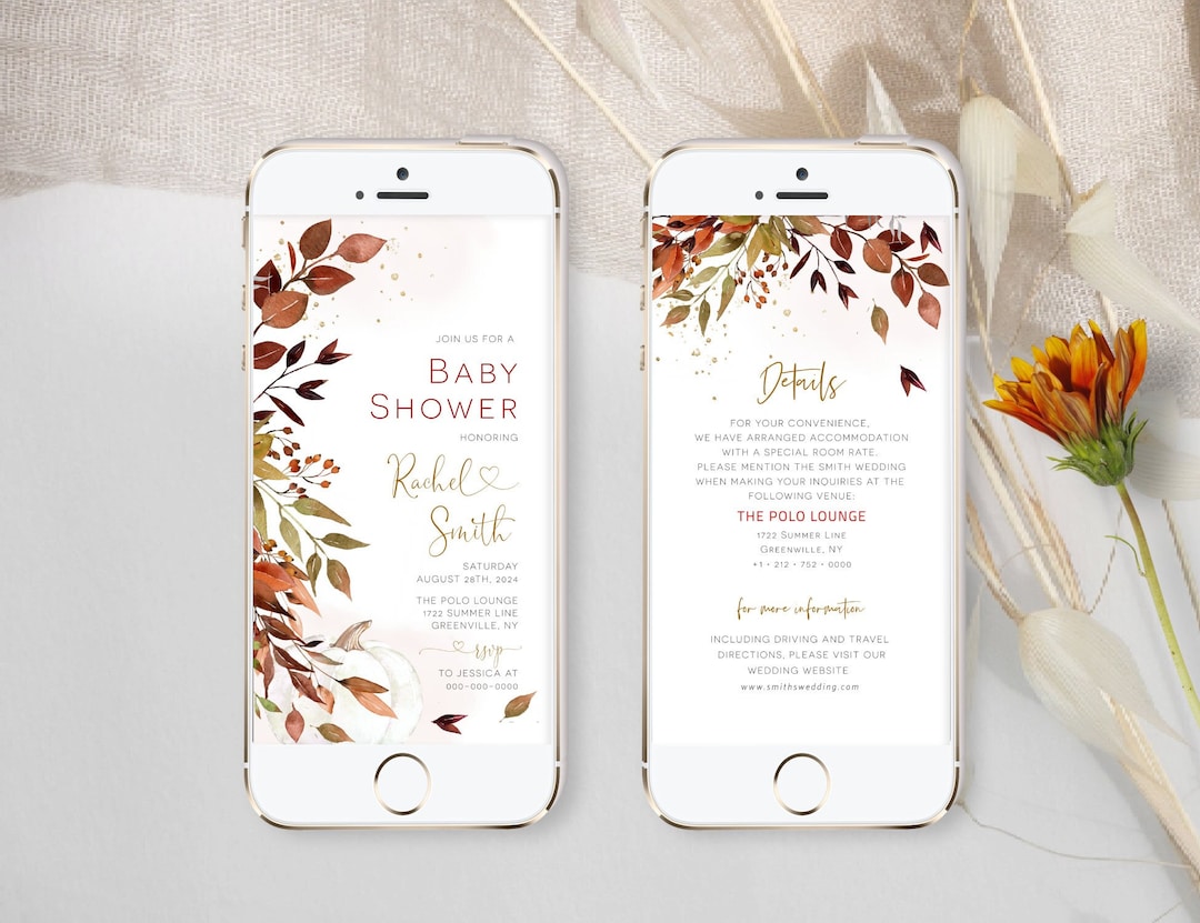 Electronic Baby Shower Invitation Digital Baby Shower Invite - Etsy