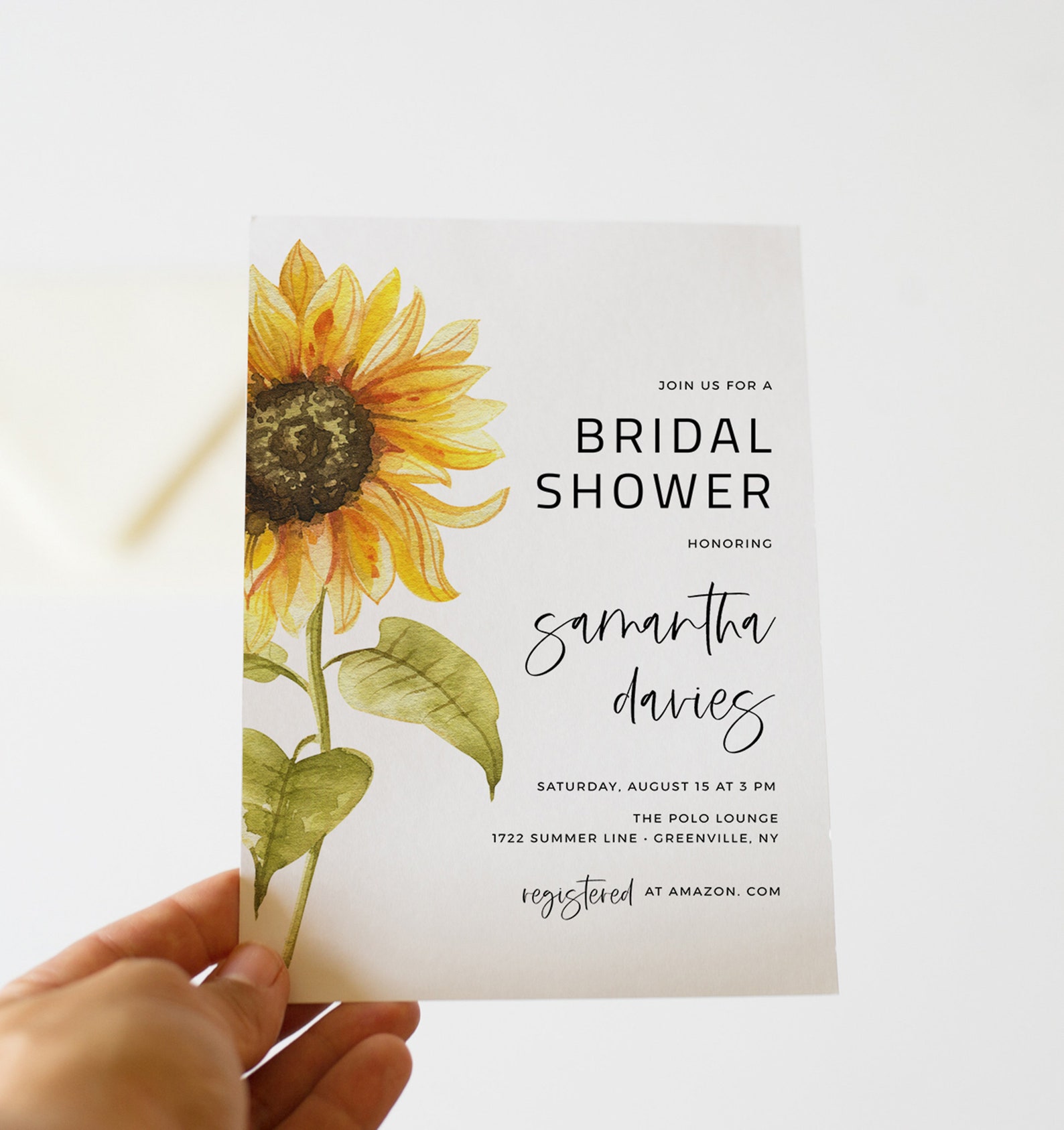 Sunflower Bridal Shower Invitation Wedding Shower Invitation - Etsy