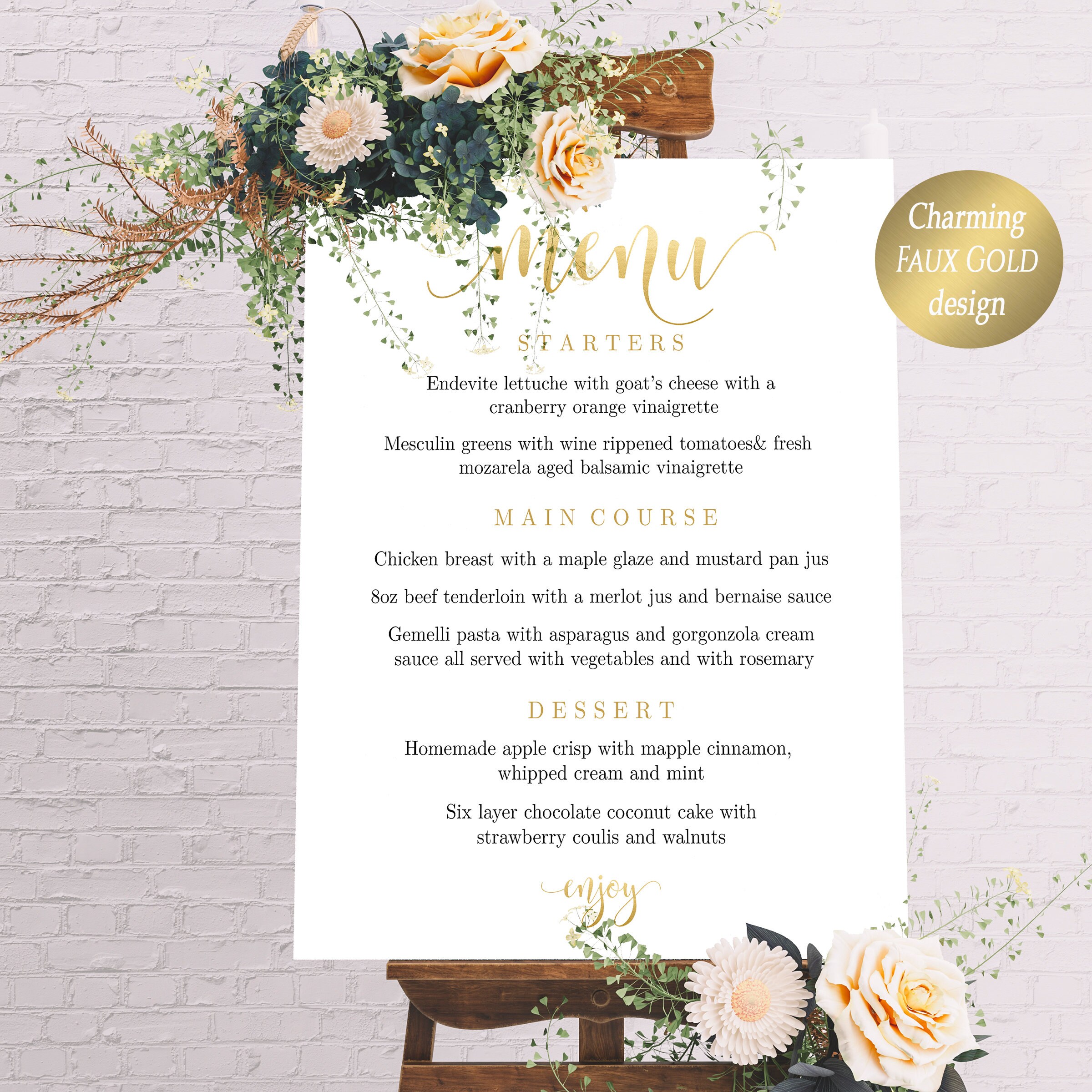 Brunch Buffet Menu Template Poster Sign - Etsy