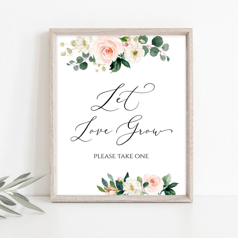Let Love Grow Sign - Etsy