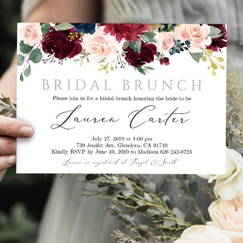Bridal Brunch Invitations Bridal Brunch Shower Invitations 8ct Premium 