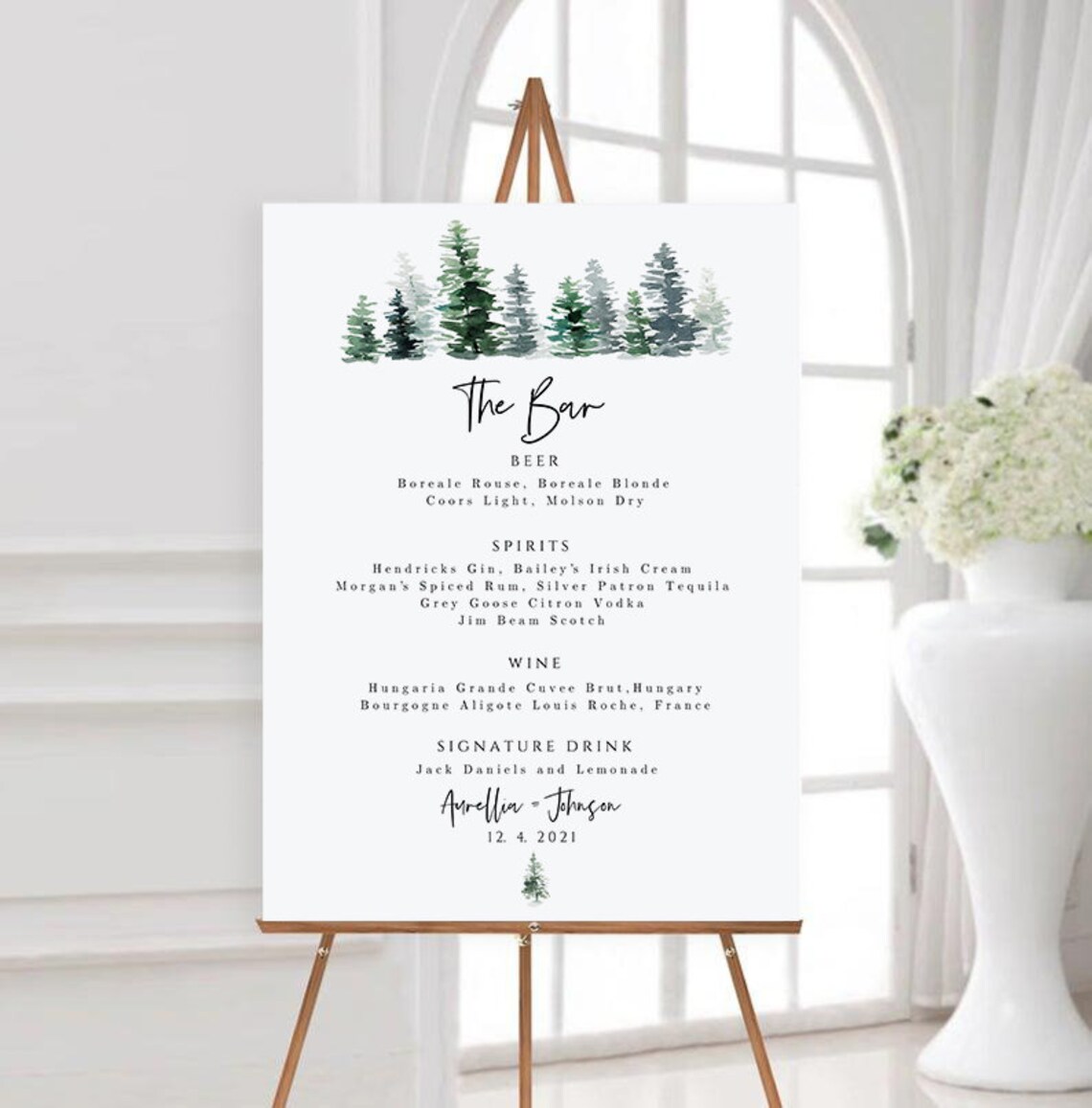 Bar Menu Sign Template Bar Sign Printable Editable Bar Menu | Etsy