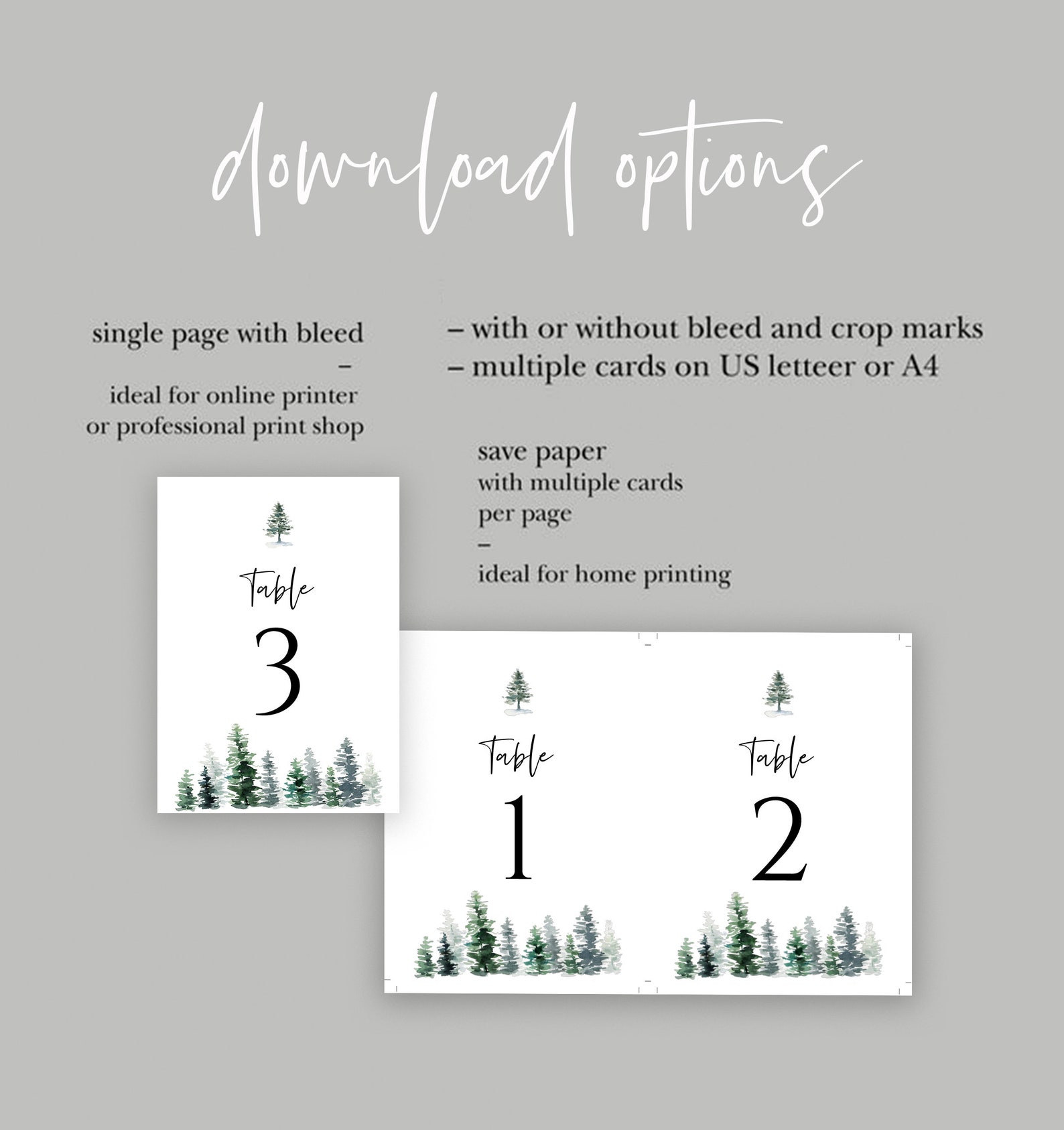 Editable Rustic Table Numbers Personalized Wedding Table - Etsy