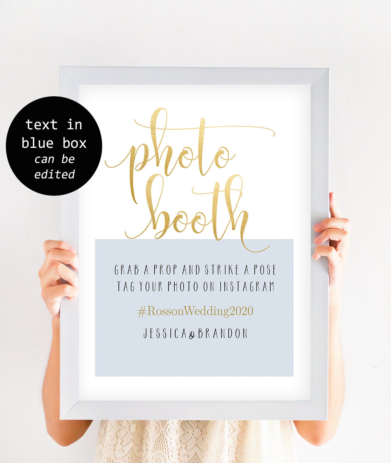Personalized Photo Booth Sign Internet Sign Hashtag Sign - Etsy