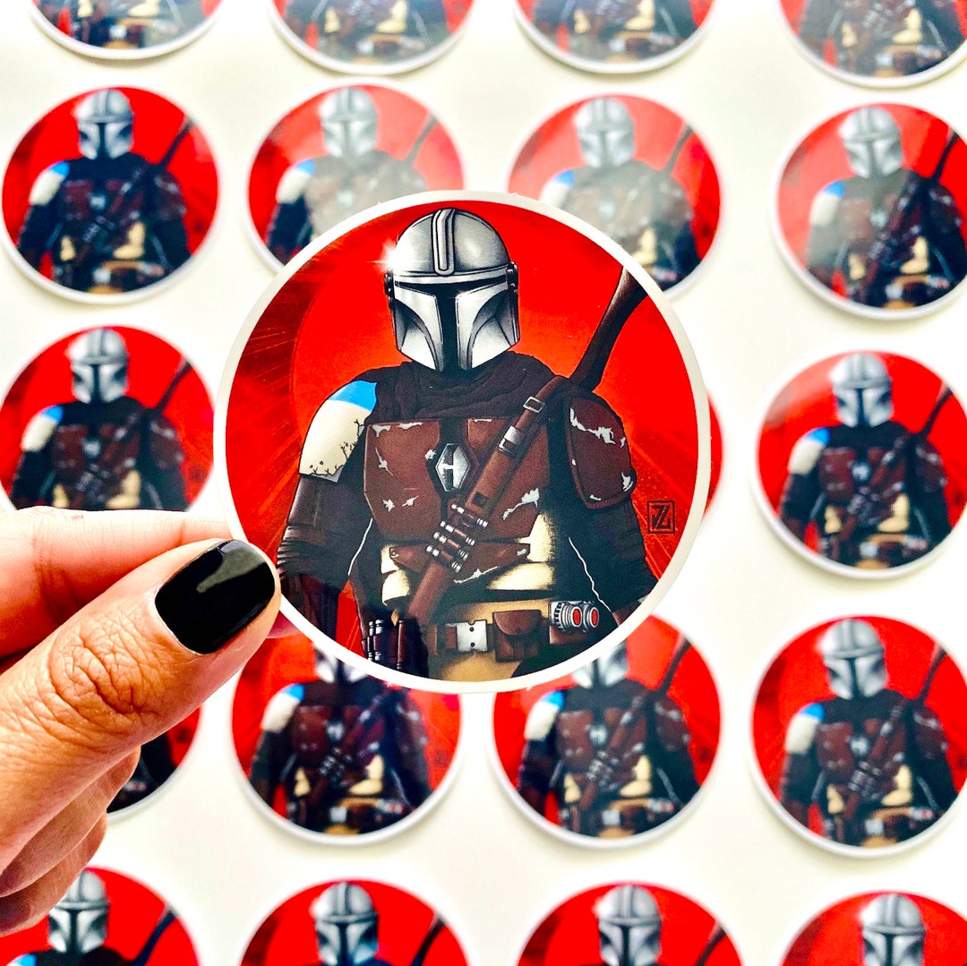 Mandalorian Sticker - Etsy
