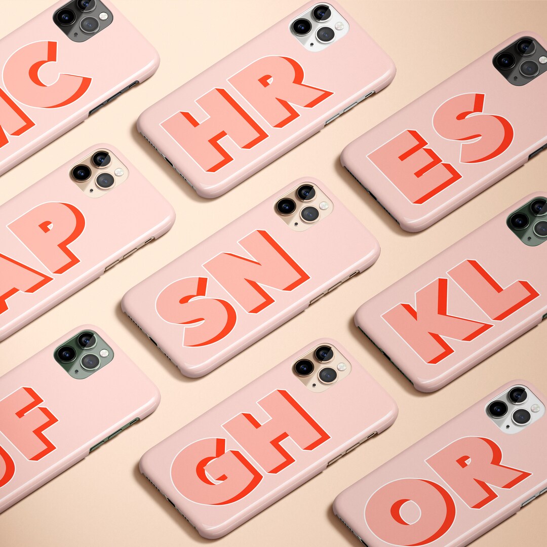 Custom Monogram iPhone 12 Pro Case, Custom Initials Phone Case Samsung ...