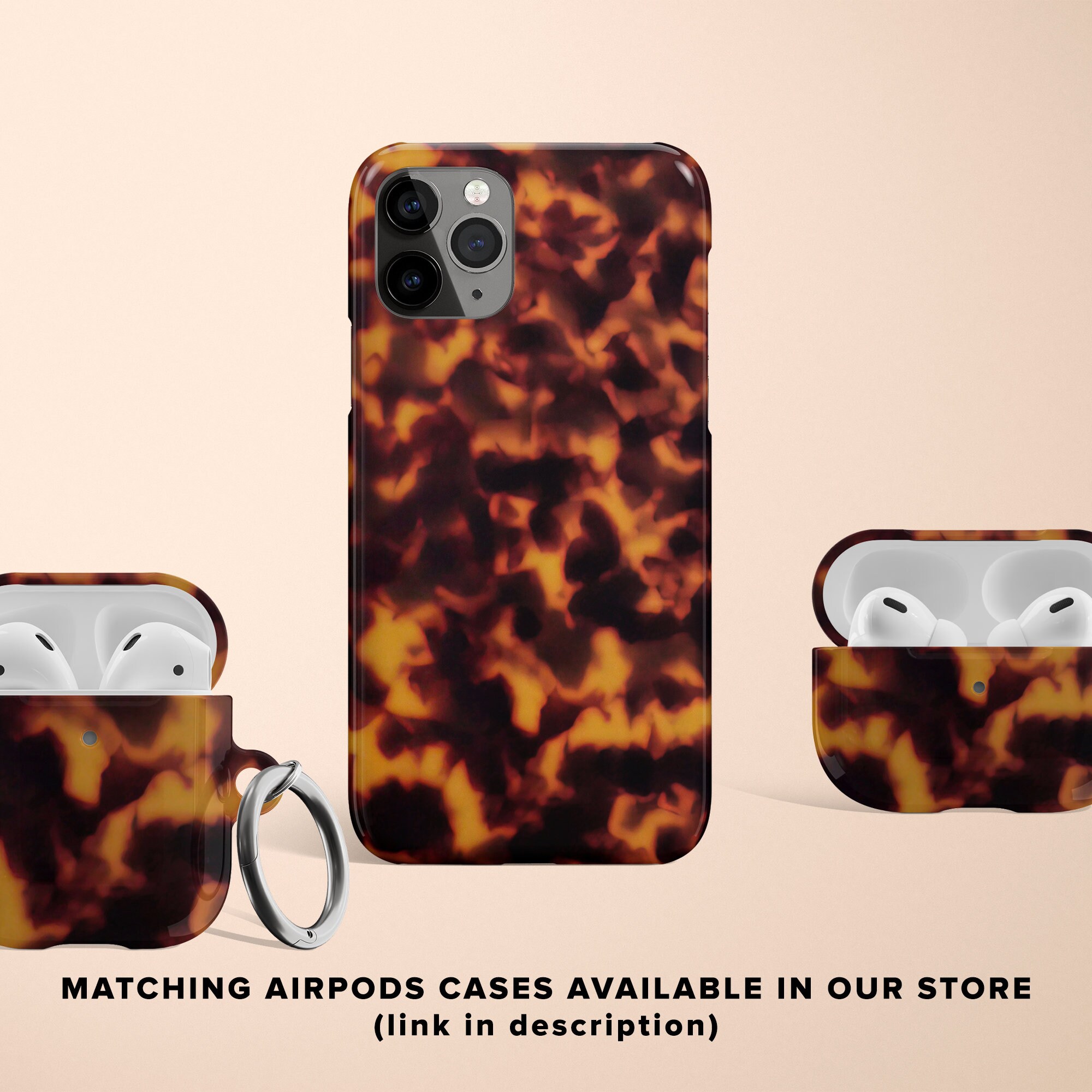 Classic Tortoise Shell Pattern Iphone Case Design Tough Case - Etsy