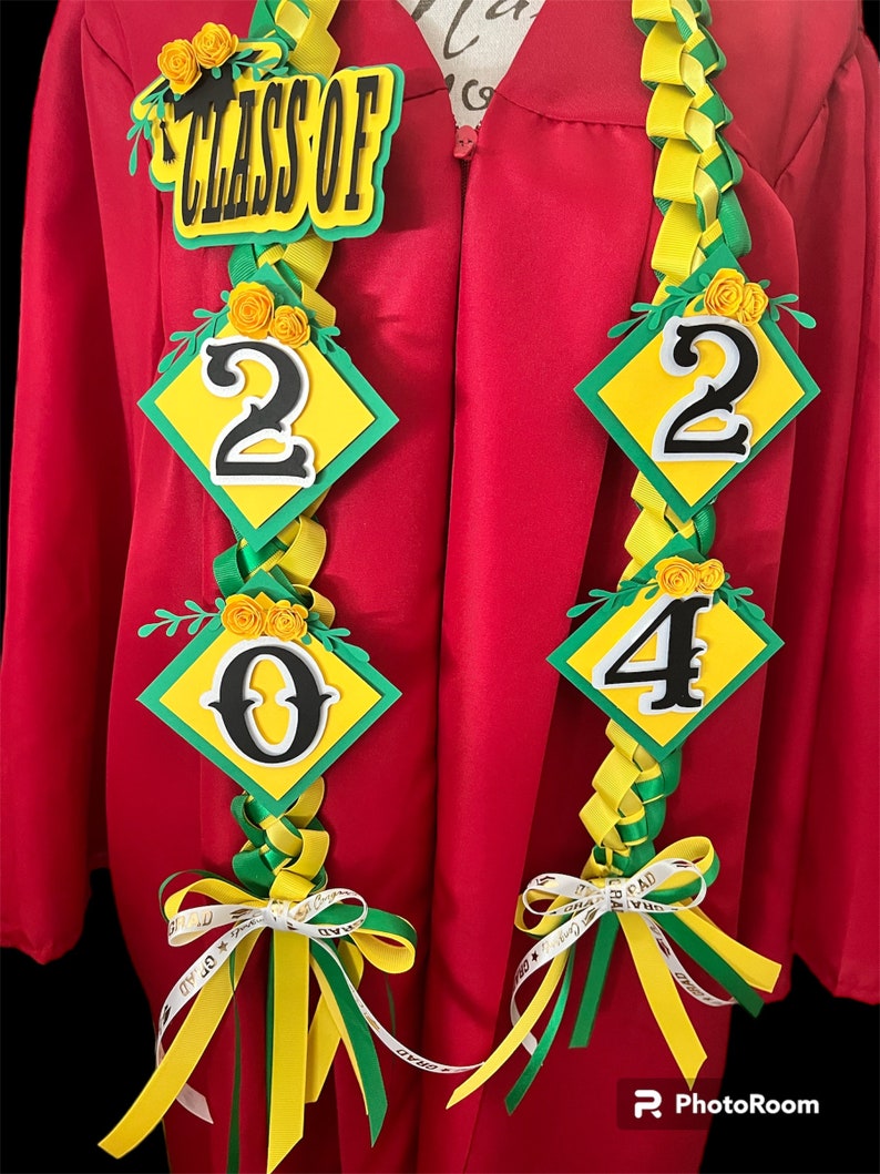 Four Ribbon Graduation Lei - Etsy