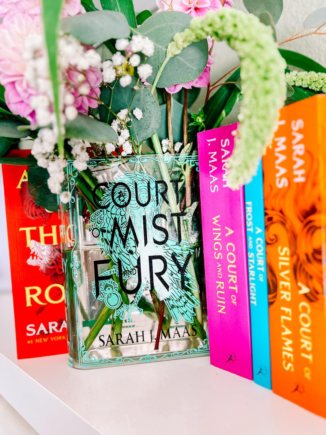 A Court of Mist and Fury, Acotar Starfall Book Vase, Sarah J Mass, SJM ...