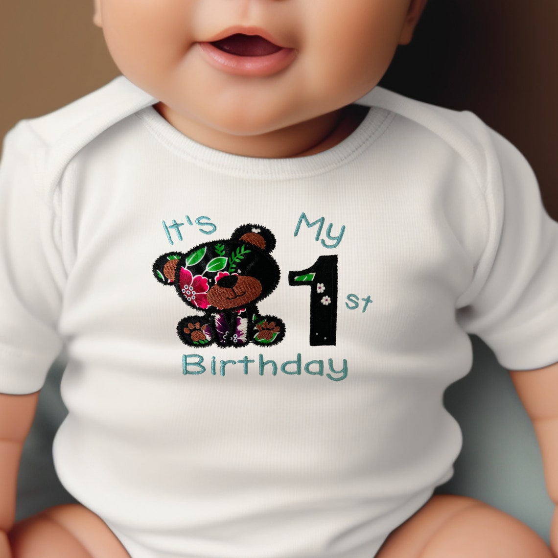 Hmong Cloth First Birthday Teddy Bear Shirt - Etsy