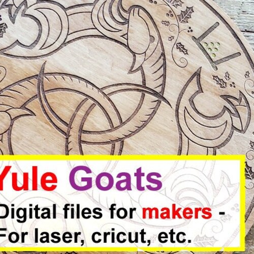 Yule Goats Image Cut Digital Files & License Celtic - Etsy