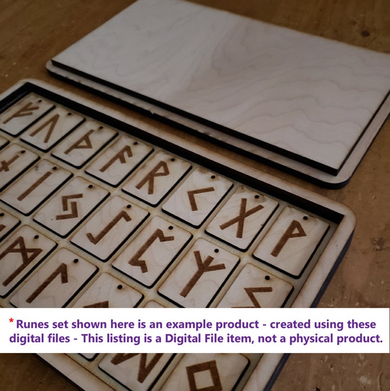 Elder Futhark Runes Set - Digital Files & License for Makers - CNC ...