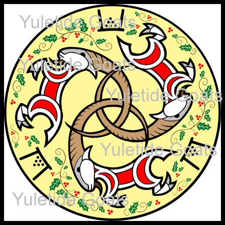 Yule Goats - Image Cut Digital Files & License - Celtic Solstice Svg ...