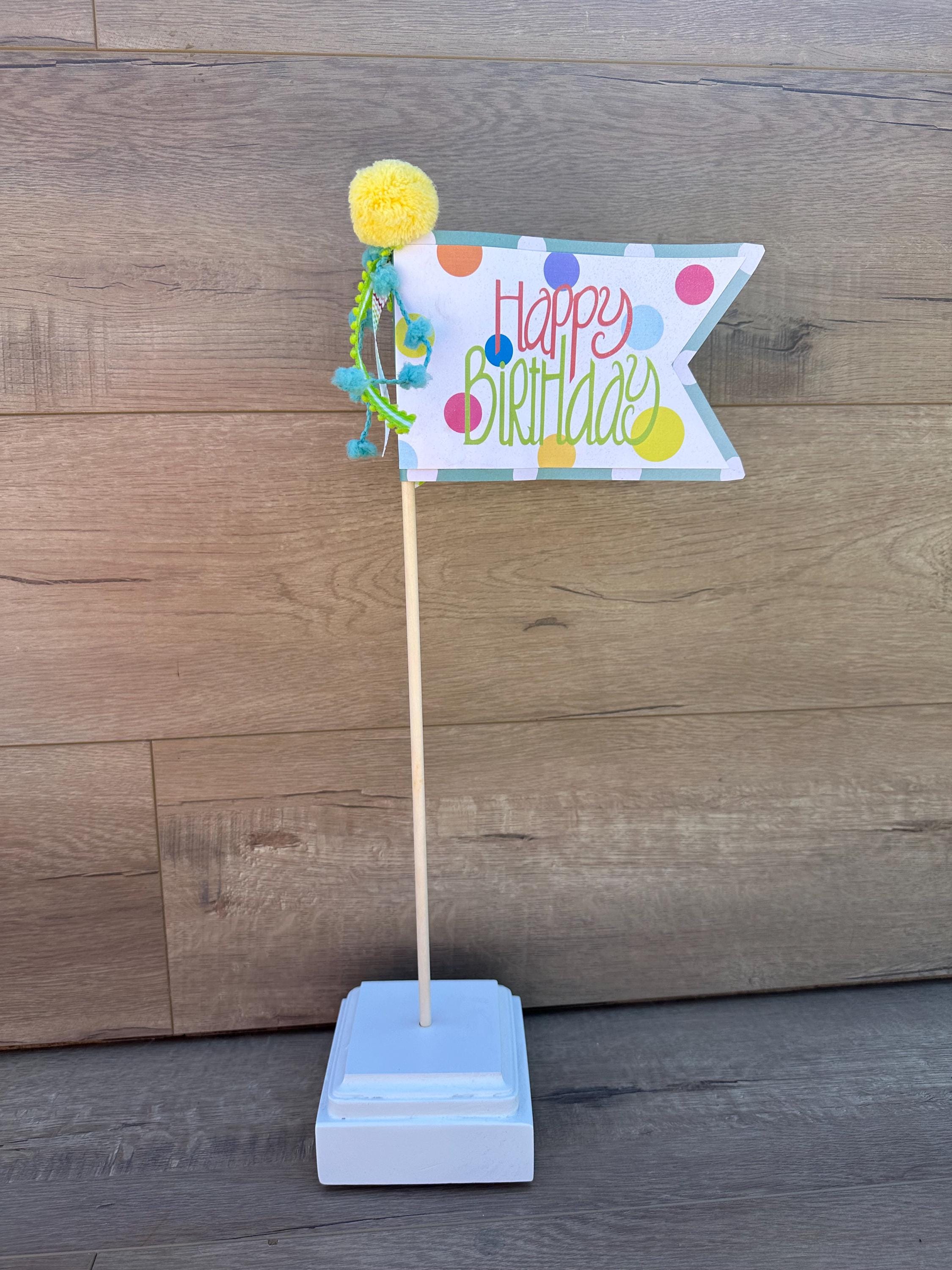 Flag Base for Holiday Flags White Wood Stand to Display Pennant - Etsy