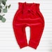 Red Baby Girl Pants and Bow, Baby Girl Leggings, Toddler Pants, Baby ...