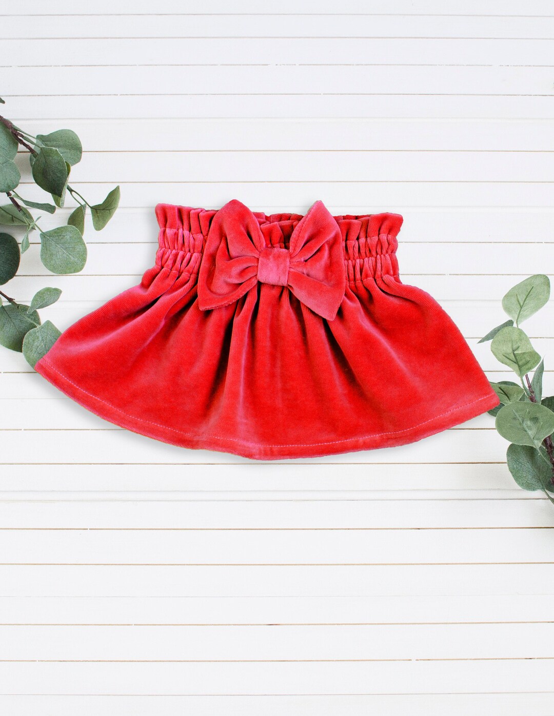 Jupe de fille de bébé rouge, jupe de fille tout-petit, ensemble de jupe ...
