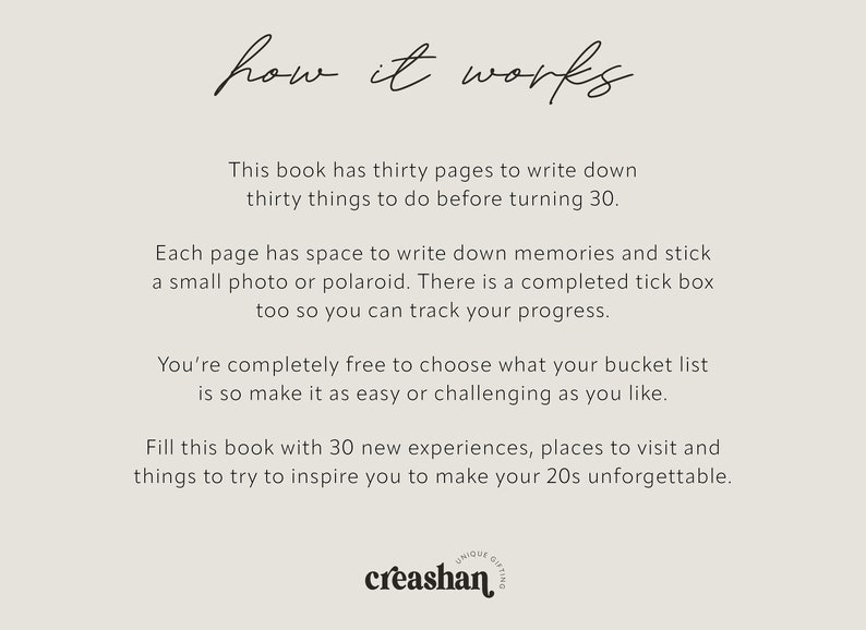 30 Things to Do Before 30 Bucket List Book | Personalised Journal - Etsy