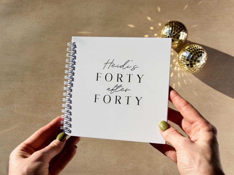 Personalised 40th Birthday Bucket List Book: 40 Things to Do After 40 ...