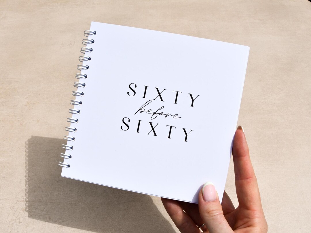 60 Things to Do BEFORE 60 Bucket List Book - Personalised 56th Birthday ...
