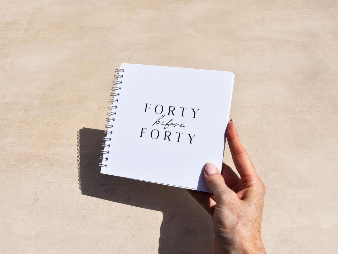 Personalised 40 Things to Do Before You Turn 40 Bucket List Book ...