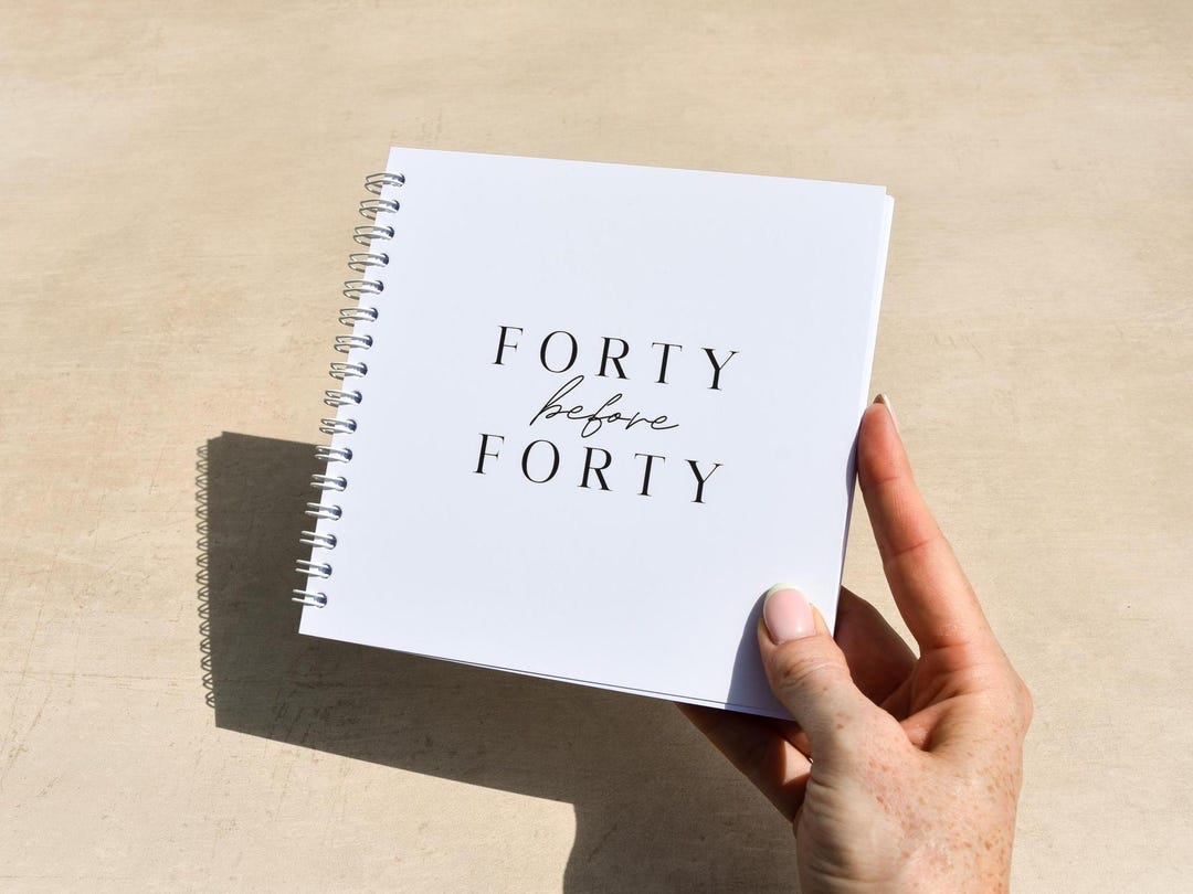 40 Things to Do BEFORE 40 Bucket List Book - Personalised 36th Birthday ...