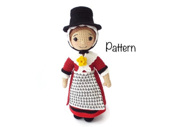 Gwen the Welsh Doll Crochet Amigurumi Pattern Instructions | Etsy