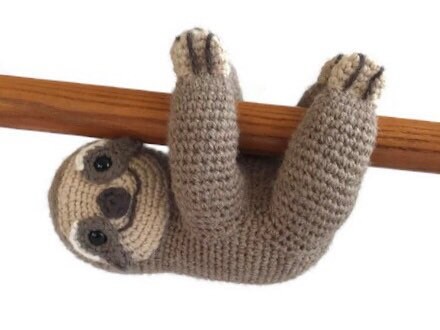 Sebastian the Sloth Crochet Amigurumi Pattern Instructions - Etsy