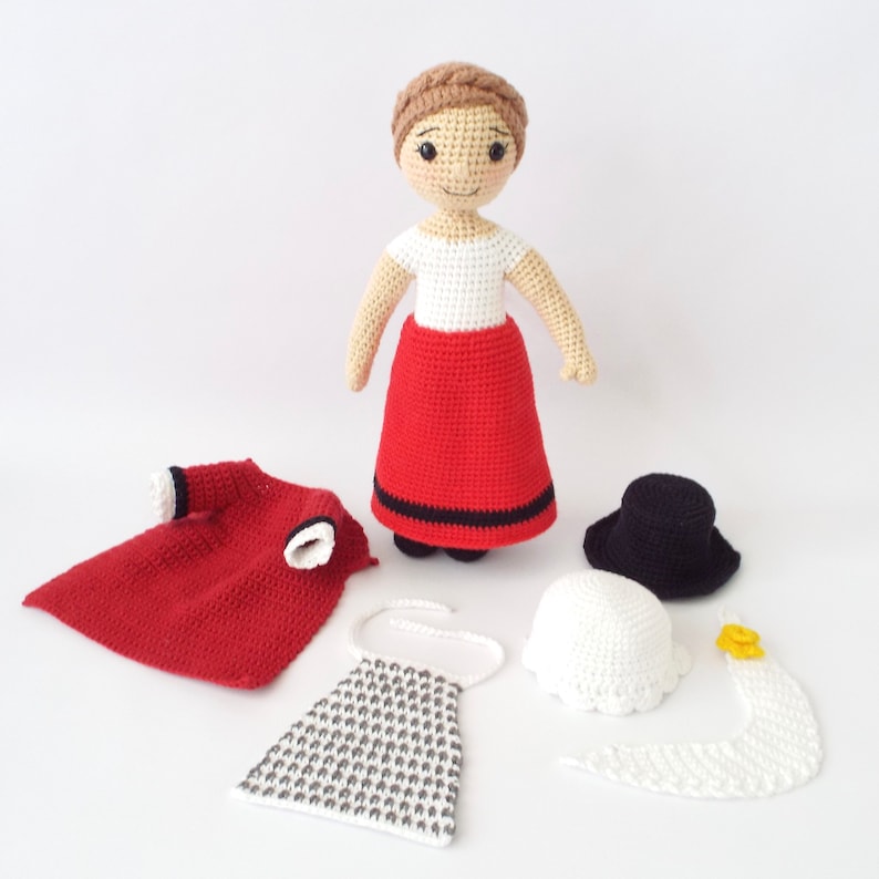 Gwen the Welsh Doll - Crochet Amigurumi Pattern - Wales Traditional ...