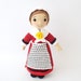 Gwen the Welsh Doll Crochet Amigurumi Pattern Wales Traditional Dress ...