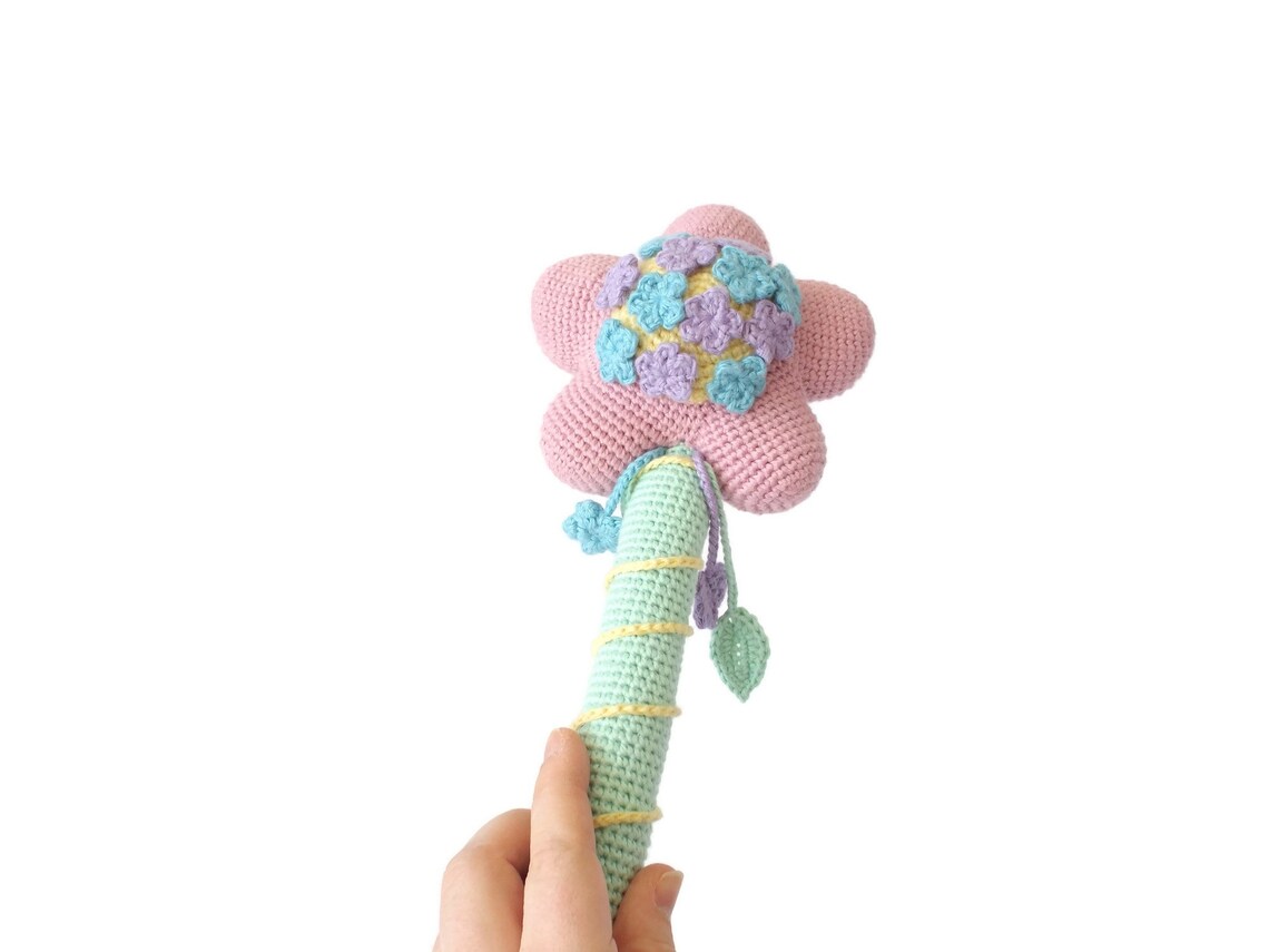 Magical Flower Wand Crochet Amigurumi Pattern Instructions | Etsy