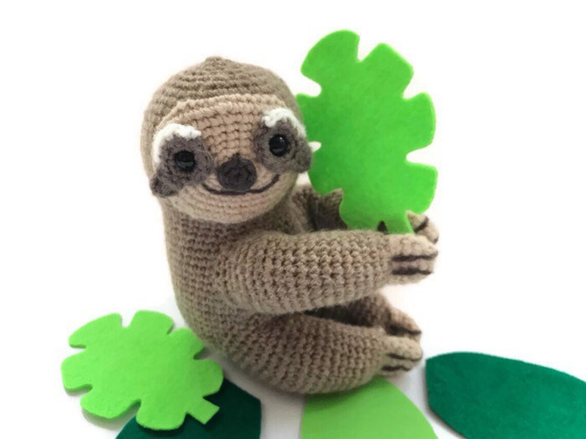 Sebastian the Sloth - Crochet Amigurumi Pattern - Smiley Crochet Things ...