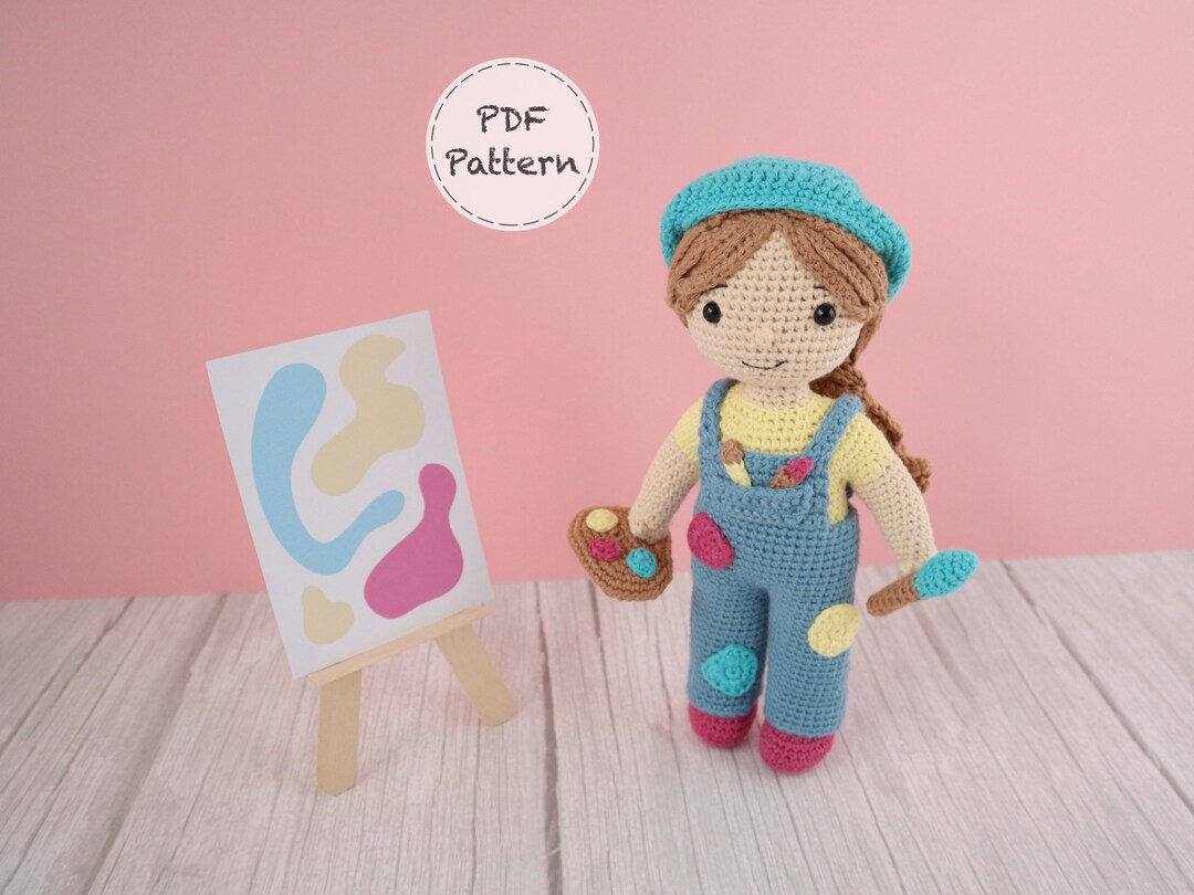 Annabel the Artist - Crochet Amigurumi Pattern - ENGLISH Written ...