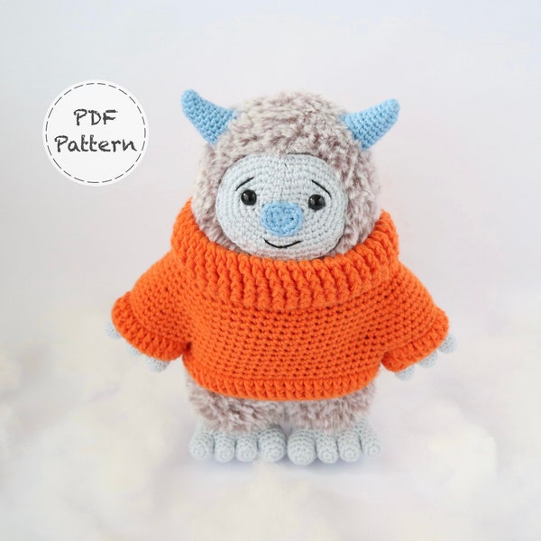 Crochet Yeti Pattern - Etsy