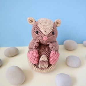 Arlo the Armadillo - Crochet Amigurumi Pattern - Smiley Crochet Things ...
