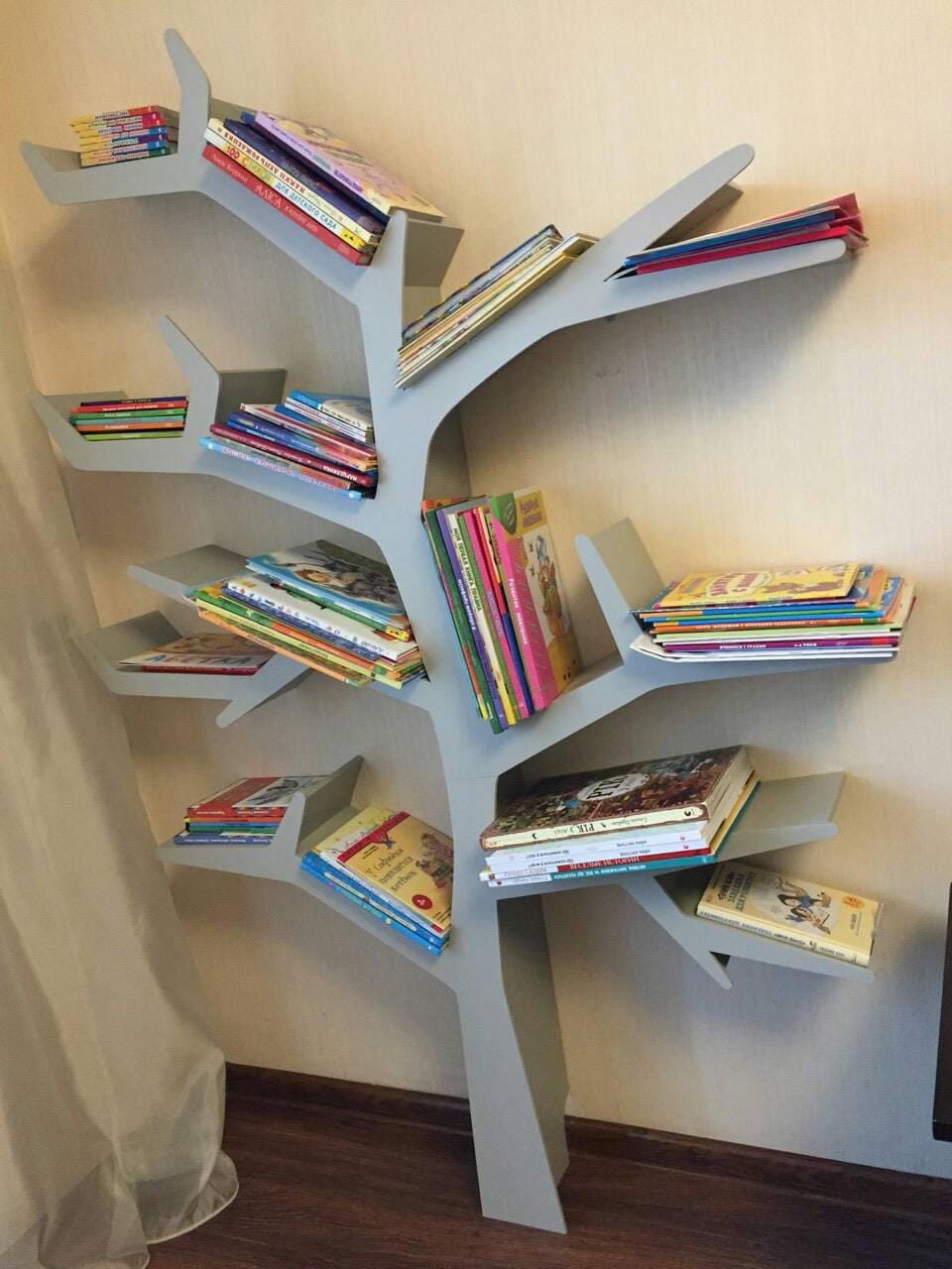 Tree Bookshelf Rustic Bookshelf Tree Shelf Nursery | Etsy