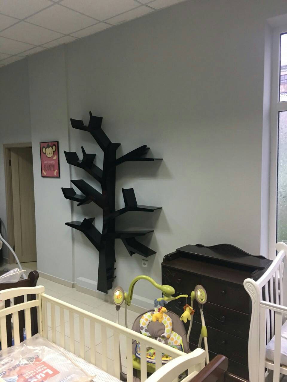 Tree Bookshelf Rustic Bookshelf Tree Shelf Nursery | Etsy