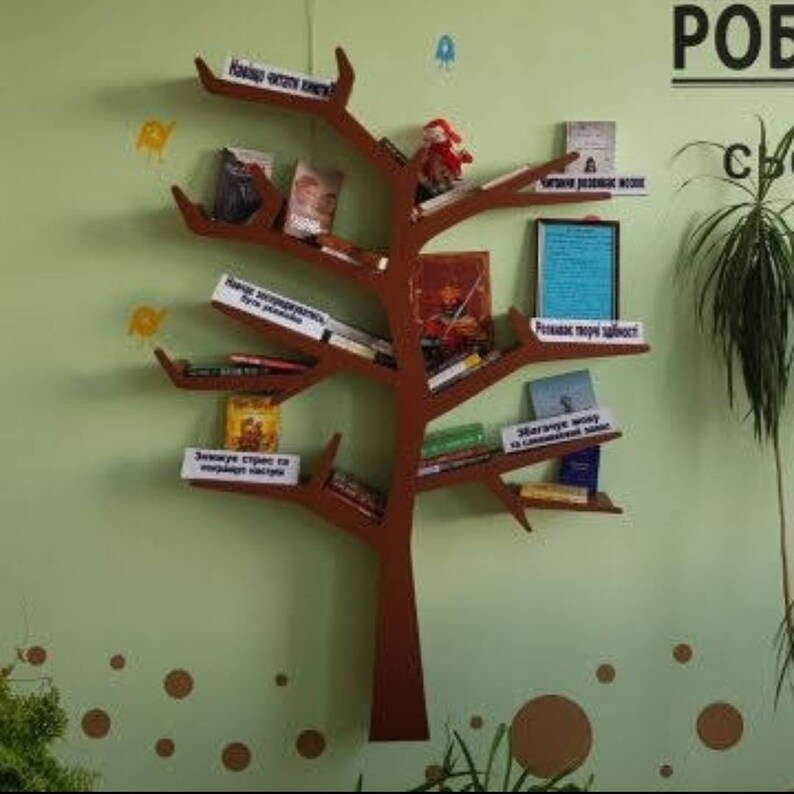 Tree Bookshelf Books Tree Shelf - Etsy