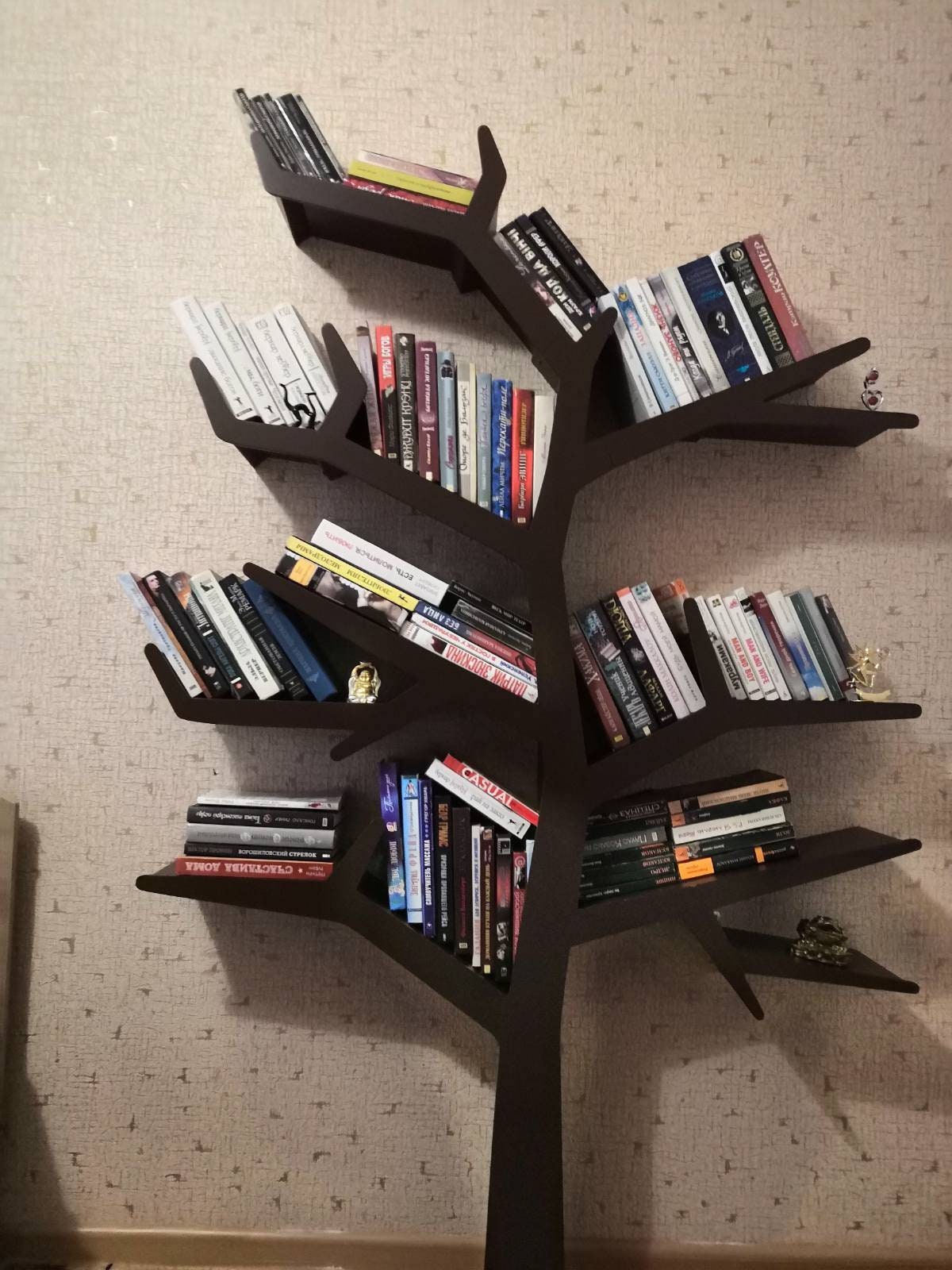 Tree Bookshelf and Toys Tree Bookshelf Rustic Bookshelf | Etsy