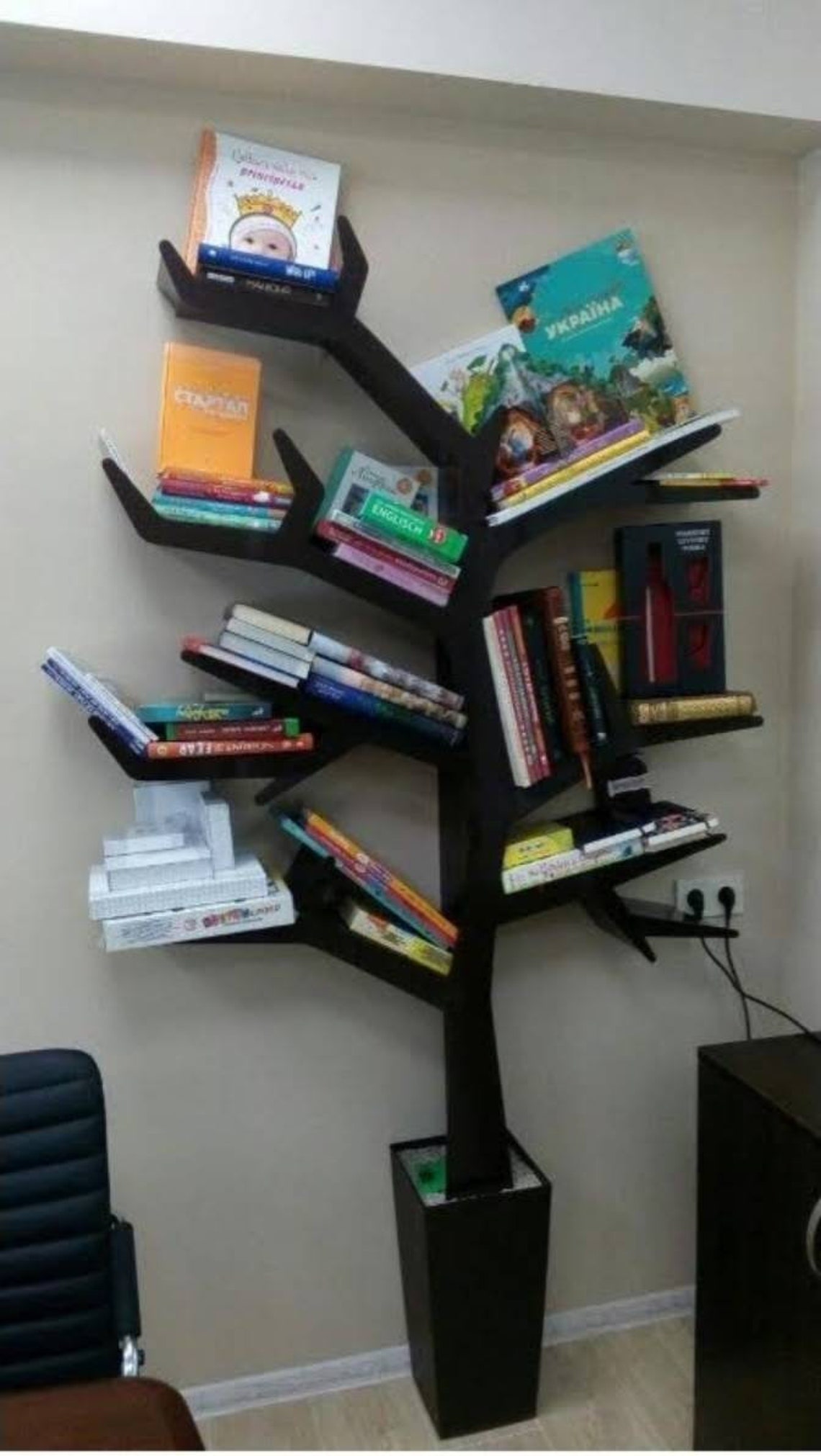 Tree Bookshelf Books Tree Shelf - Etsy