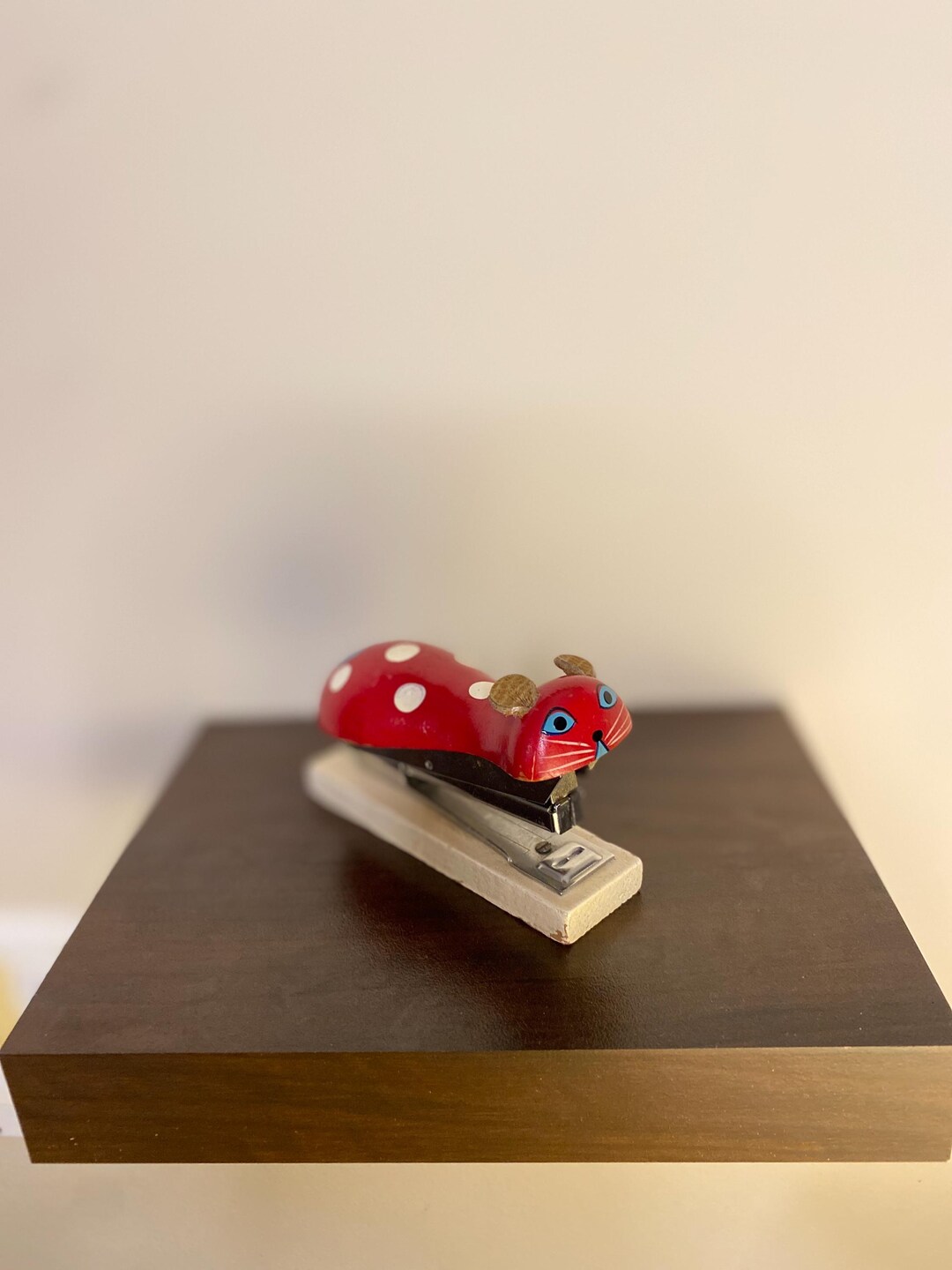 Vintage Wooden Cat Stapler 4” Mcm Japan Kitty Office Retro - Etsy