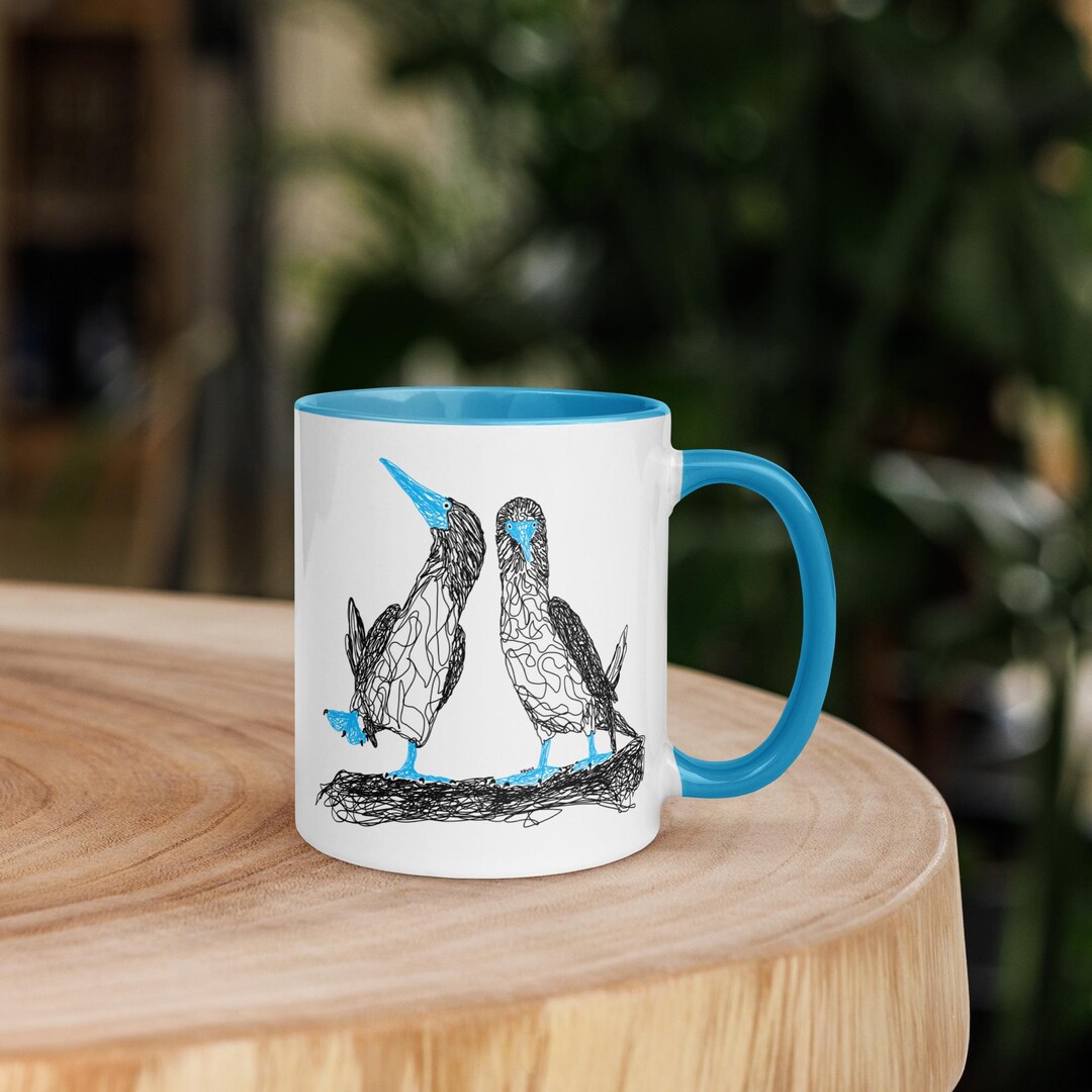 Blue Footed Booby Ceramic Coffee Mug, Bird Lover Gift - Etsy