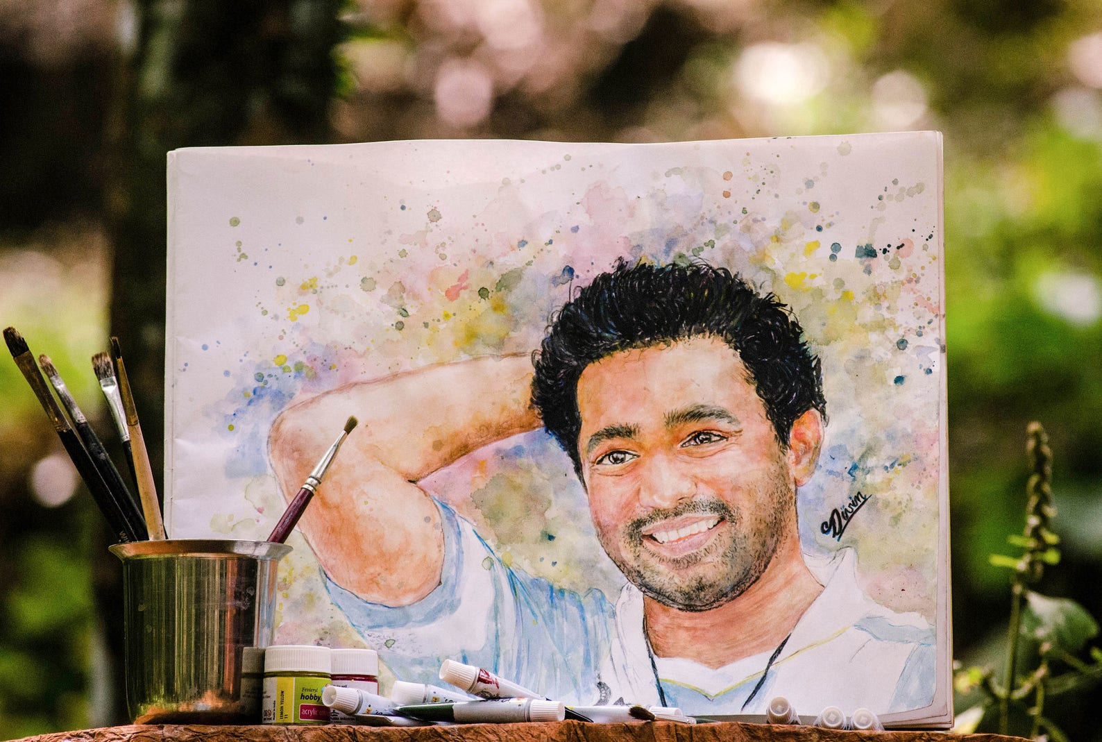 Custom Portrait/ Boyfriend Gift/ Photo to Sketch/ Watercolor Painting ...