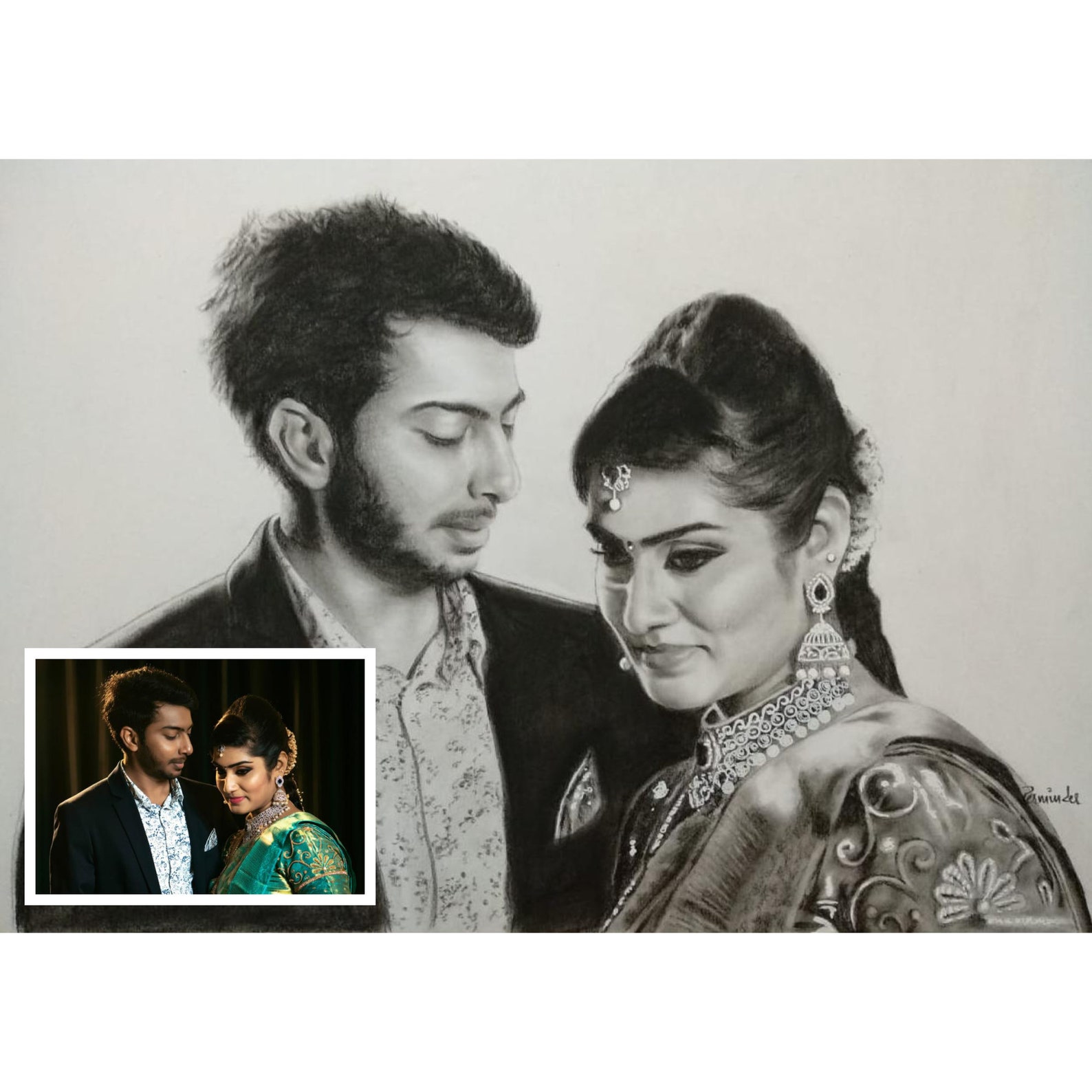 Custom Portrait Personalised Portrait Family Portrait Personalized Gift ...