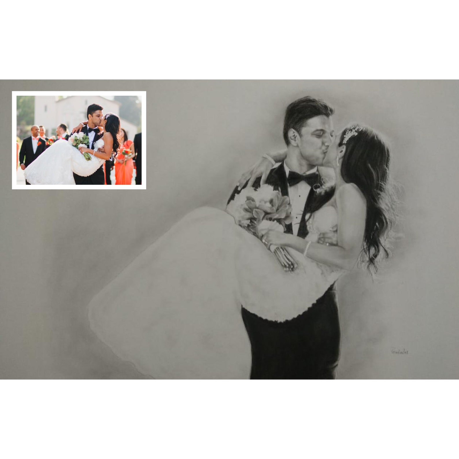 Custom Portrait Personalised Portrait Family Portrait Personalized Gift ...