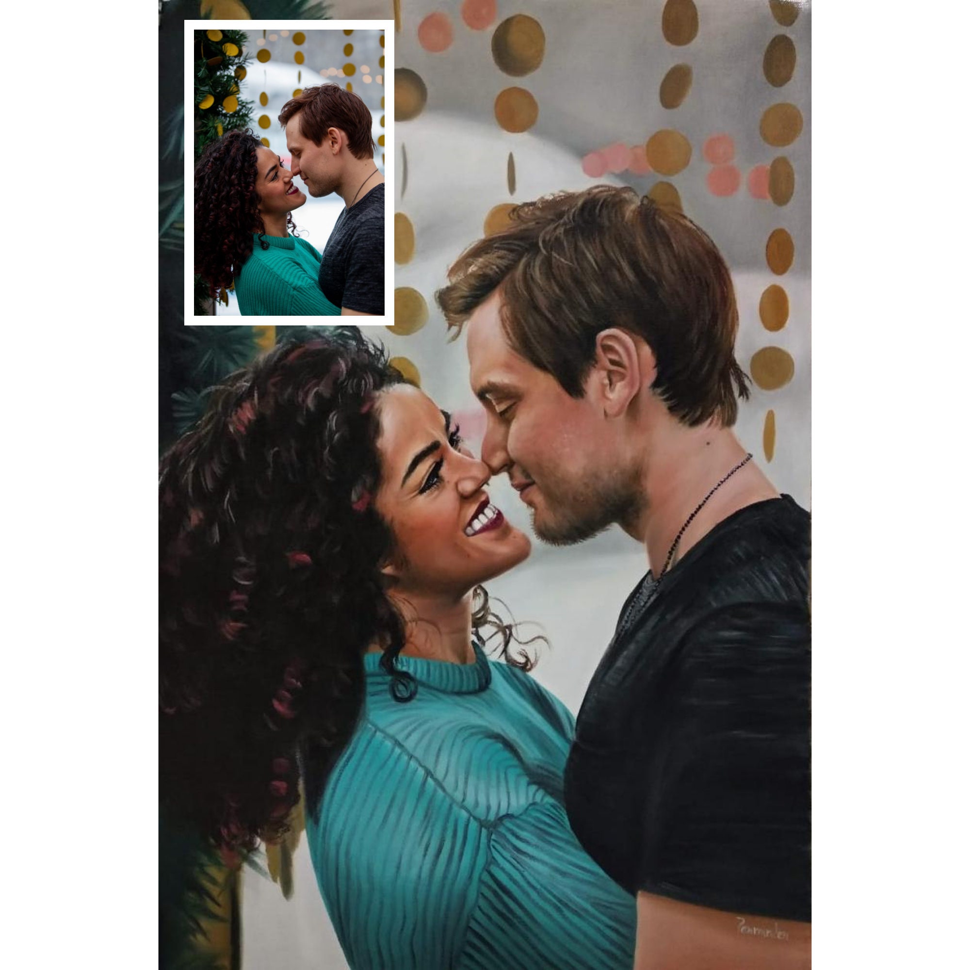 Custom Portrait/ Boyfriend Gift/ Photo to Painting/ Oil | Etsy