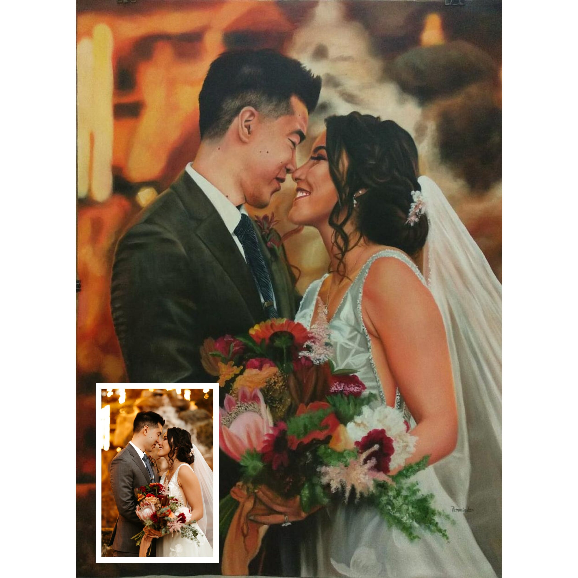 Custom Portrait/ Boyfriend Gift/ Photo to Painting/ Oil | Etsy