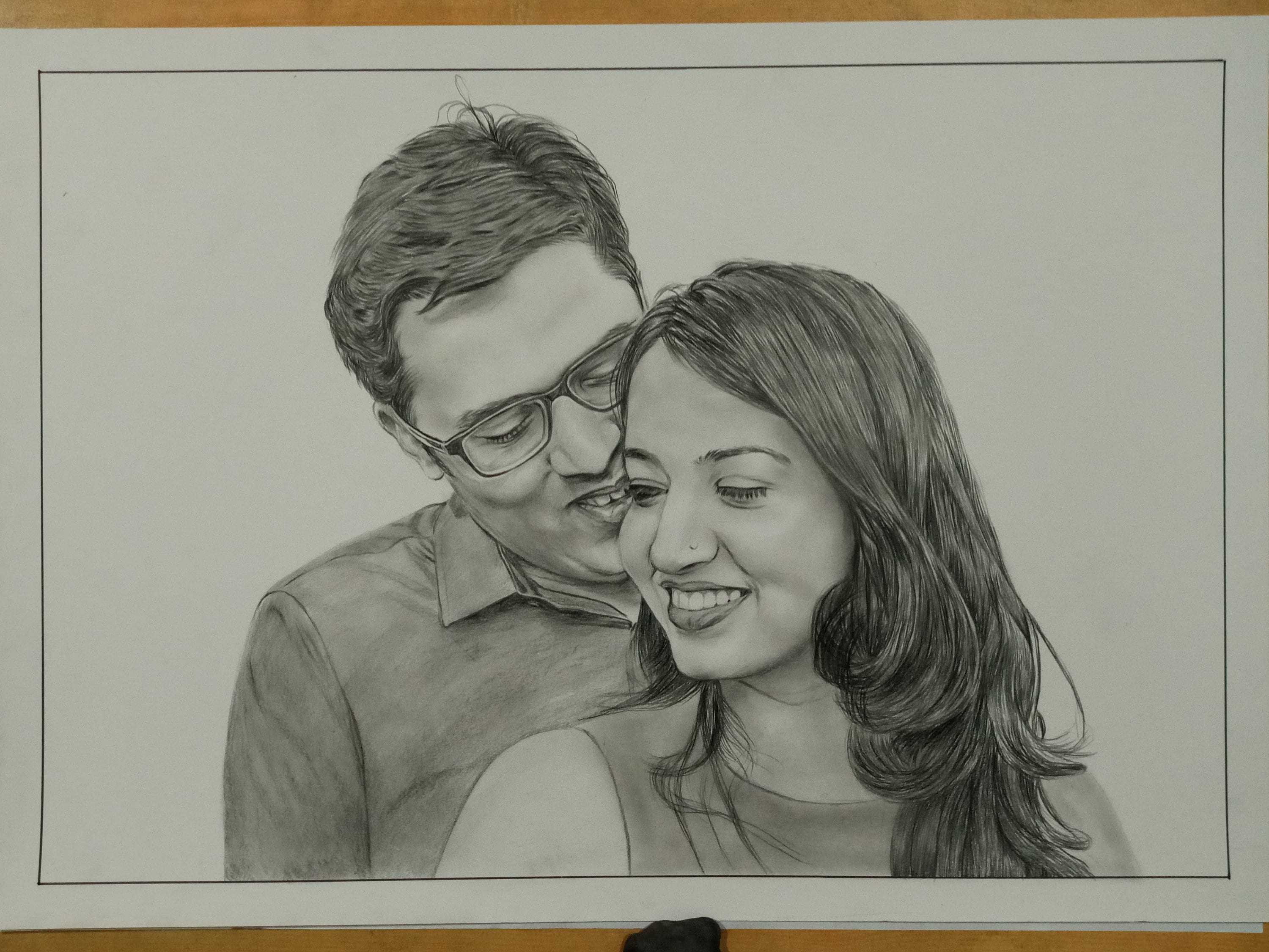 Custom Portrait, Anniversary Gift, Birthday Gift,photo to Sketch ...