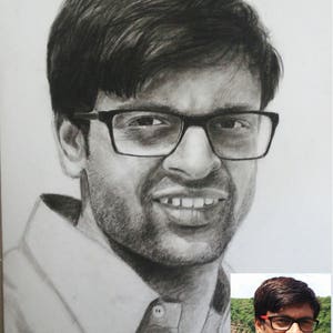 Boyfriend Gift/ Custom Portrait/ Romantic/ Photo to Sketch/ - Etsy